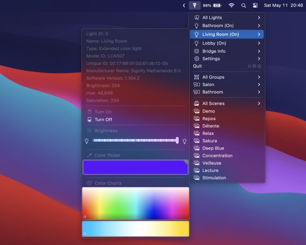 HueMenu: New Mac app for controlling lights - Hueblog.com