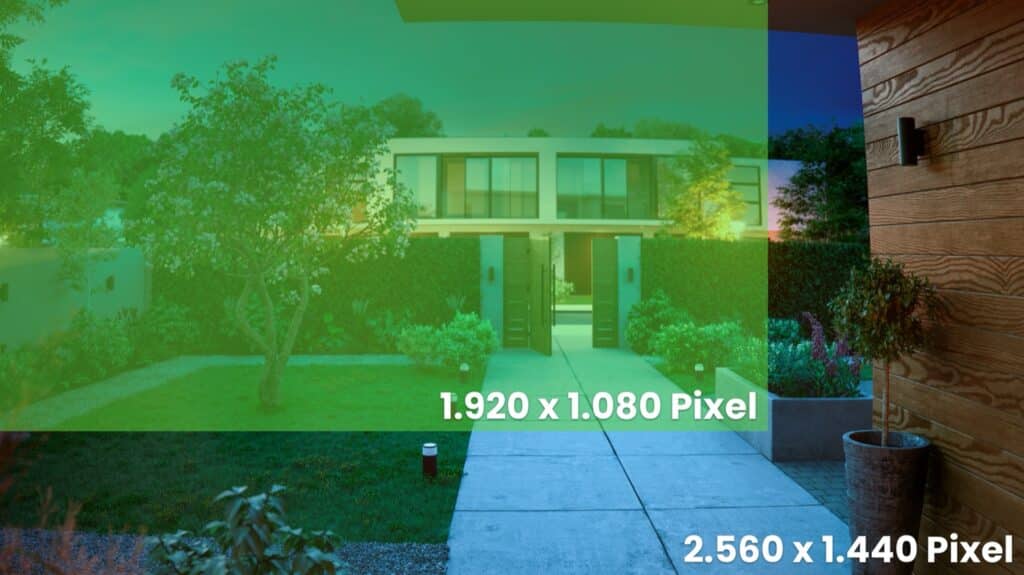 Hue Secure cameras with 2K resolution: How big is the difference ...